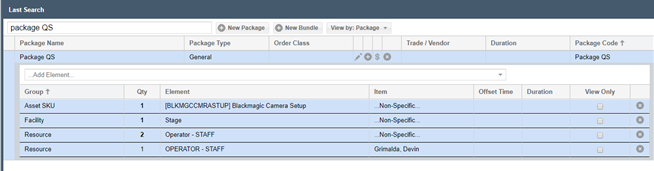 Adding a Package or a Bundle – ShowMgr.com