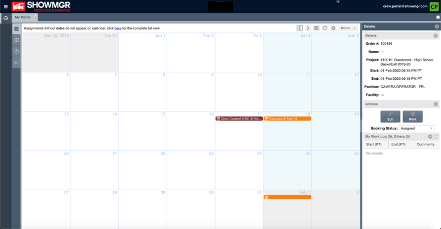 My Portal/Crew Portal: A Quickstart Guide – ShowMgr.com