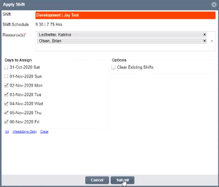 Creating new shift assignments from the Scheduler – ShowMgr.com