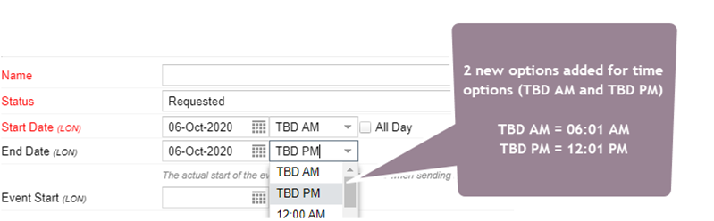 Introduction of “To Be Determined” (TBD) time option – ShowMgr.com